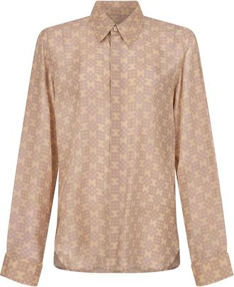 Dries Van Noten Homme, Chemises, Beige, Taille: M Blouses & Chemises