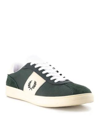 Fred Perry Herren Sneaker gr&uuml;n Velours