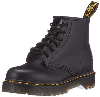 Dr. Martens Unisexs 101 Fashion Boot, 6.5 UK, Noir Lisse, 41.5 EU