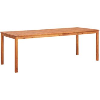 vidaXL Vidaxl - Table de jardin 215x90x74 cm Bois dacacia massif