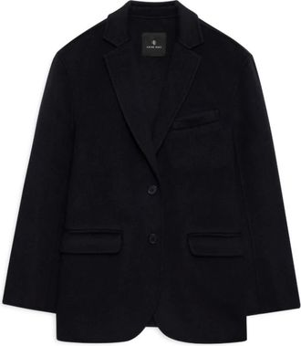 Anine Bing Femme, Vestes, Bleu, Taille: 42 FR Quinn Blazer M&eacute;lange de cachemire