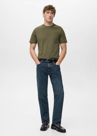 Mango T-shirt slim-fit 100 % coton olive - Homme - XXL - MANGO MAN