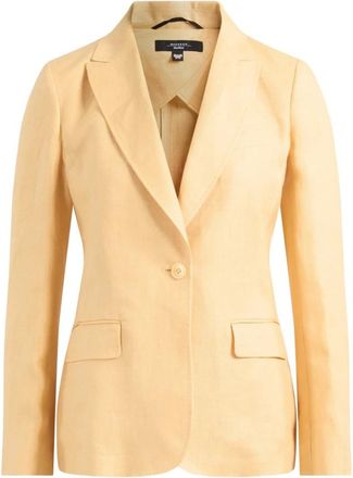 Max Mara Femme, Vestes, Jaune, Taille: 38 FR Wkdnalut Blazer