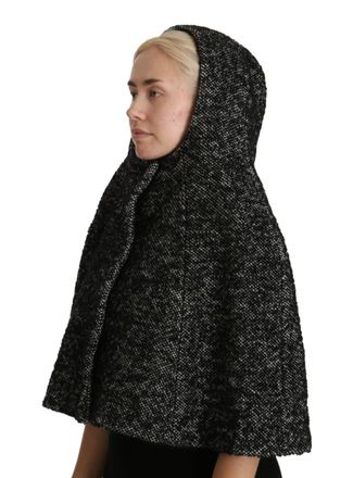 Dolce & Gabbana Womens Gray Tweet Wool Kaftan Jacket Coat Top Accessory