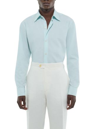 Fursac Chemise &agrave; col hirondelle en coton - Taille 37 - Homme