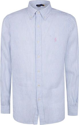 Polo Ralph Lauren Homme, Chemises, Bleu, Taille: 2XL Chemise Sport Ray&eacute;e