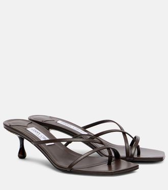 Jimmy Choo London Sandalen Etana 50 aus Leder