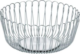 KELA Kela 11499 Fruchtkorb Prato, Edelstahl, Silber, 21,5 x 21,5 x 10 cm