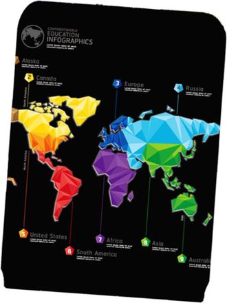 UPKOCH Kofferhülle Weltkarte Elastischer Kofferschutz mit Zwei Seitenreißverschlüssen Widerstandsfähig gegen Schmutz und Kratzer mit Einfachem Griffzugang fü