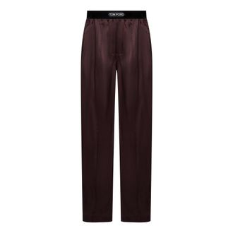 Tom Ford Homme, V&ecirc;tements de nuit et de d&eacute;tente, Brun, Taille: 2XL Silk Pajama Pants