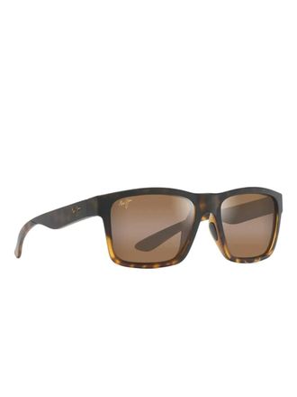Maui Jim Sonnenbrille mit eckigem Gestell - Braun