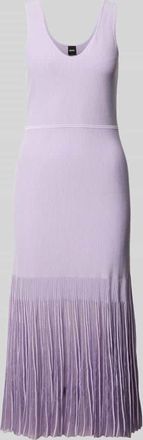 HUGO BOSS Strickkleid aus Rippstrick