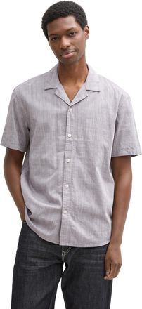 Tom Tailor Herren 1047041 Hemd, 38235-pavement Grey White Structure, XXL