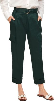 s.Oliver Black Label Damen 150.10.105.18.180.2063819 Hose, Leaf Green, 40
