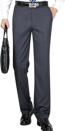 Generic Pantalon habill&eacute; &agrave; rayures pour homme Pantalon droit ray&eacute; d&eacute;contract&eacute; Pantalon &agrave; rayures fines Pantalon pour homme, GY3., 42