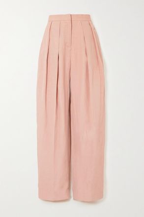 Stella McCartney Hose Mit Geradem Bein Aus Webstoff Mit Falten - Pink