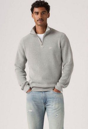 Levi's Strickpullover HM QUARTER ZIP SWEATER mit Zipper und Struktur