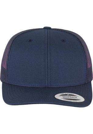 Flexfit Unisex Retro Trucker Cap, Klassische Trucker Cap mit Mesh-R&uuml;ckseite, one Size, Navy