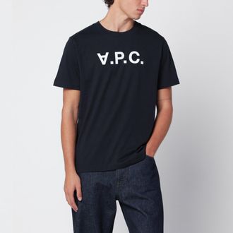 A.P.C. Standard Grand marineblaues Baumwoll-T-Shirt