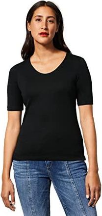 Street One 313104 Palmira T-Shirt Femme, Noir (Black 10001), 36