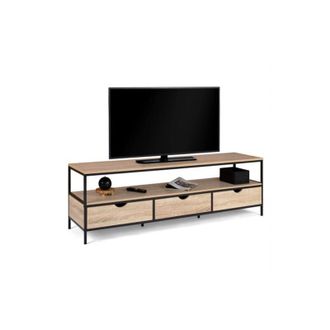 IDMarket Idmarket - TV-M&ouml;bel 160 cm detroit 3 Schubladen Industriedesign
