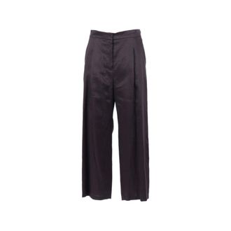 Max Mara Femme, Pantalons, Noir, Taille: 42 FR Wide Pantalons
