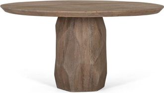 Giner&Colomer Giner Y Colomer - Table &agrave; manger fabriqu&eacute;e artisanalement en bois massif 150 cm