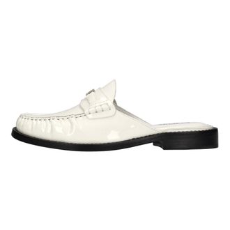Lola Cruz Femme, Chaussures, Blanc, Taille: 40 EU Sabot en cuir verni
