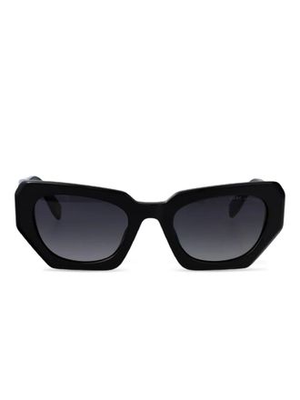 Marc Jacobs lunettes de soleil g&eacute;om&eacute;triques &agrave; logo - Noir