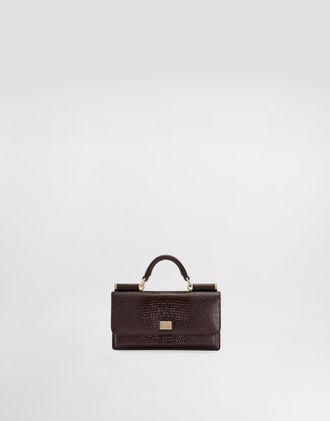 Dolce & Gabbana Mini-bag Leguan-prägung - Frau Clutches Mini Und Micro Bags Bordeaux Leder Onesize