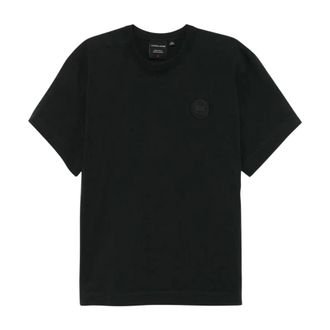 Canada Goose Homme, Tops, Noir, Taille: M T-shirt ras du cou en m&eacute;lange de coton
