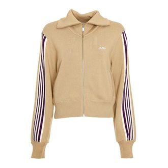 Autry Femme, Pulls, Beige, Taille: 42 FR Veste Inspir&eacute;e du Tennis des Ann&eacute;es 70