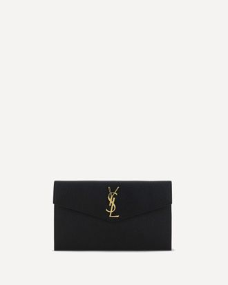 Saint Laurent Leather Pochette Female UNI