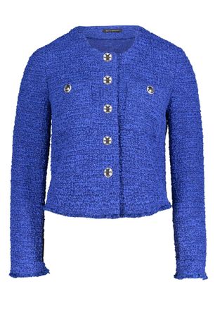Betty Barclay Damen Blazer-Jacke Langarm 46, Adria Blue