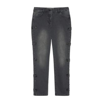 Elena Miro Handbestickte Jeans - - Jeans - Damen - Grau - 2XL