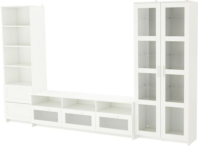 IKEA BRIMNES TV Komb. mit Vitrinenturen ab 328 98 auf Stylight