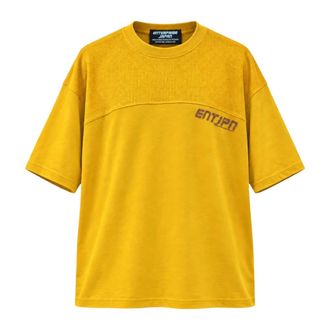 Enterprise Japan T-shirt Col Rond en Coton SS Planet - Homme - Tops - Jaune - Taille: M