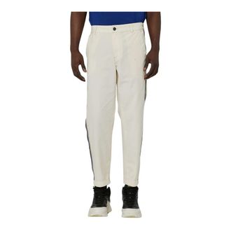 John Richmond Schmal geschnittene Hose mit Seitenstreifen - - Trousers - Herren - Wei&szlig; - XS