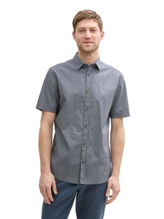 Tom Tailor Regular Fit Hemd mit Karomuster, Mystical Blue Lime Check, XL