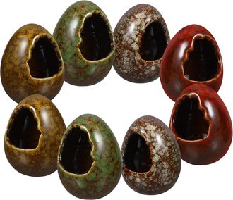 BESPORTBLE Housoutil 8st&uuml;cke Trockeneisbecher aus Keramik Japanischer Trockeneisbecher Trockeneisgef&auml;&szlig; f&uuml;r Wohndekoration Japanische Sushi-Dekoration Sashimi-Dek