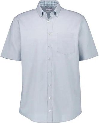 Seidensticker Seidensticker Herren Kurzarmhemd grün meliert Comfort Fit