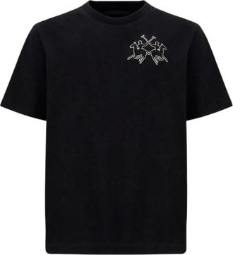 La Martina Homme, Tops, Noir, Taille: 2XL T-shirt coupe r&eacute;guli&egrave;re