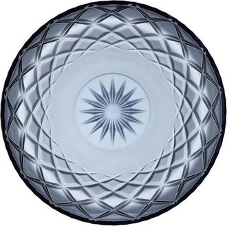 Lyngby Glas Sorrento Platte, Servierplatte, 30 cm, Blau