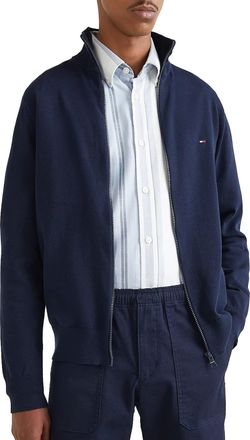 Tommy Hilfiger Herren Cardigan 1985 Zip Through mit Reißverschluss, Blau (Desert Sky), S