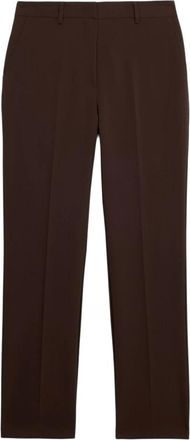 Oltre Pantalon cigarette - Femme - Pantalons - Brun - Taille: 38 FR