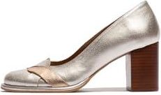 FLY London Femme MEIZ264FLY Sandal, Silver/Gold, 39 EU