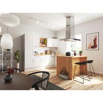 Respekta K&uuml;che Winkelk&uuml;che Landhaus Inselk&uuml;che Induktion Anton 280 x 172 cm Respekta