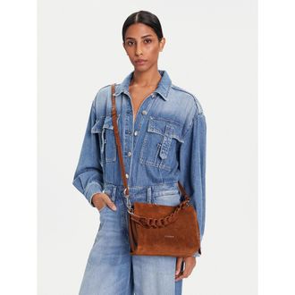 Coccinelle Handtasche Coccinelle P6P Boheme Suede Bimaterial E1 P6P 58 01 01 Braun