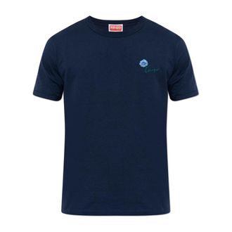 Kenzo Logo T-Shirt - - Tops - Herren - Blau - S