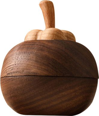 Pretyzoom Aromatherapie Holz Diffuser Handgefertigter Mangosteen Diffuser Für Ätherische Öle Dekorative Innenraum-Accessoires Für Zuhause Büro Und Auto Geräusch